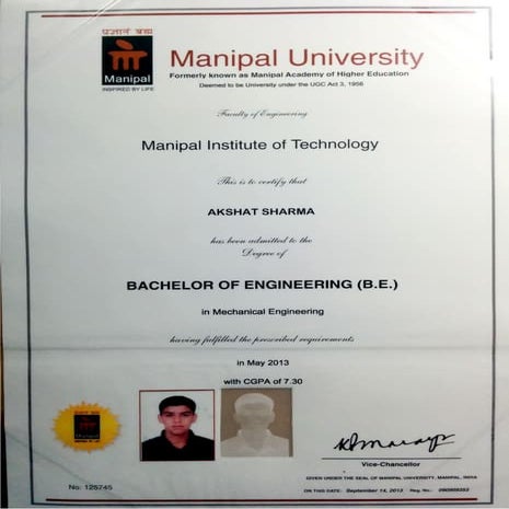 Manipal (Bachelors) Degree | PDF