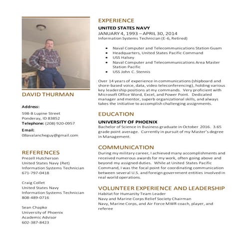 D. Thurman Resume | DOCX