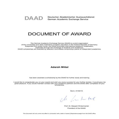 Daad | PDF | Student Financial Aid | Financial Assistance
