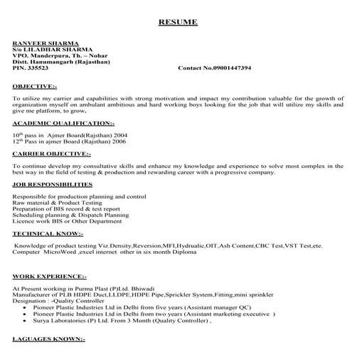 DUSHYANT resume | DOCX