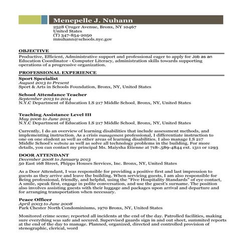 Ricardo Cordero Resume | DOC