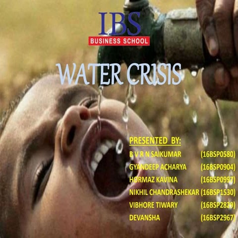 WATER CRISIS | PPTX