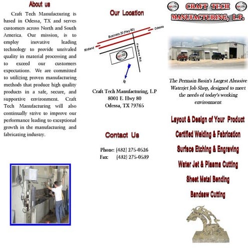 Craft Tech Brochure | PDF