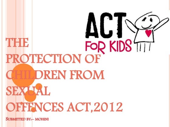 POCSO ACT 2012 | PPT