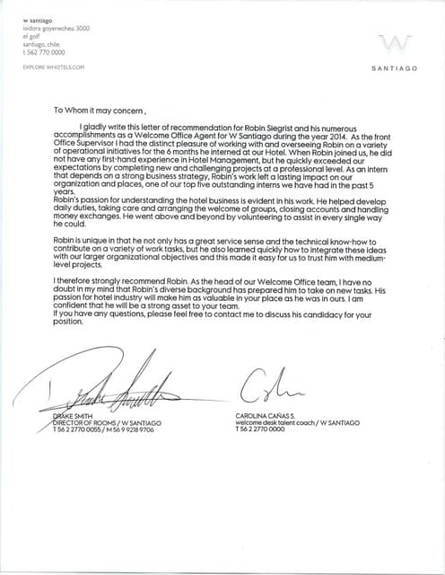 Letter of recommendation Mylene | PDF