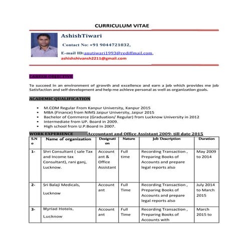 AMITA CV - Edited | PDF