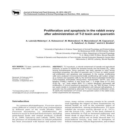Lesniak t-2 toxin | PDF