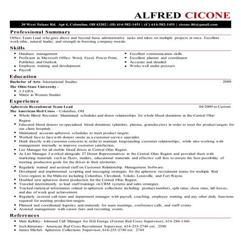 Alfred Cicone Resume | PDF