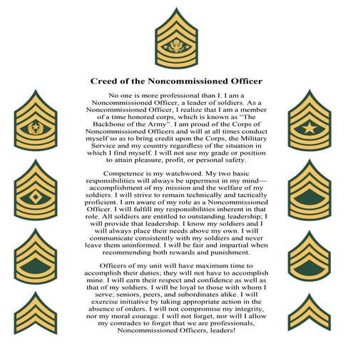The Soldier’S Creed