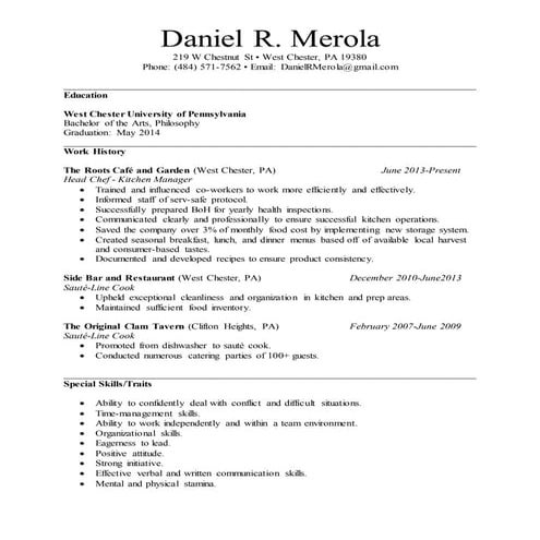 Dan's Updated Resume | DOCX