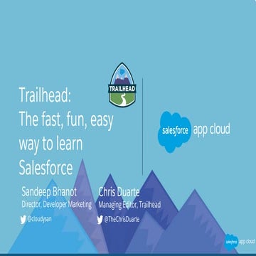 Trailhead: The Fun, Free Way to Learn Salesforce | PDF