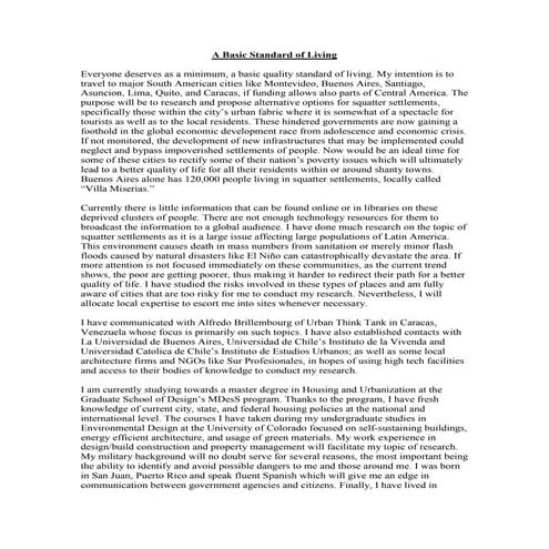 A basic standard of living | PDF