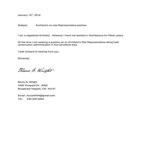 Introduction and Resume - Bruce Wright | PDF