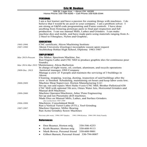 resume 2015 | DOC