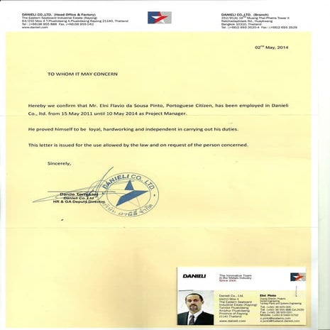 3 - Reference letter - DFE | PDF