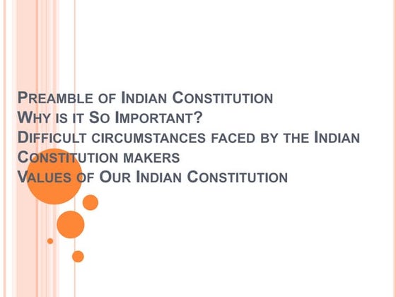 Introduction to Constitution of india | PPTX