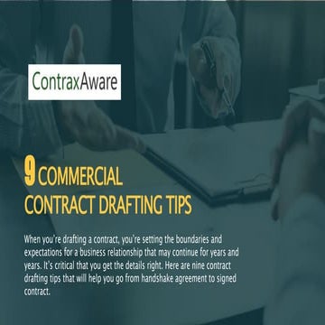 Best Practices and Tips for Contract Drafting - Contract Bazar | PPTX