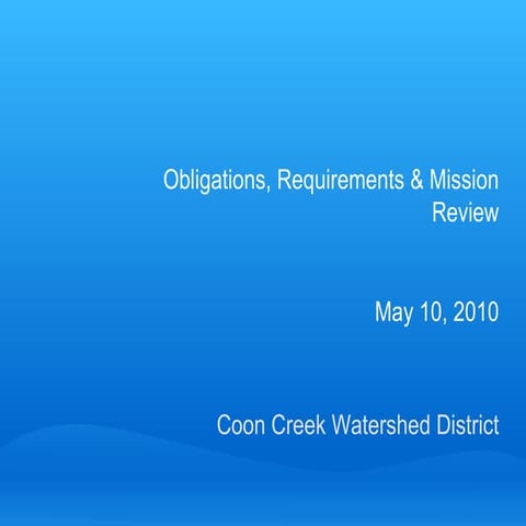 #9 Comp Plan Mission & Commitments Review | PPT
