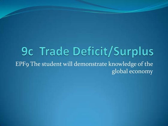 Deficit of india economy | PPT