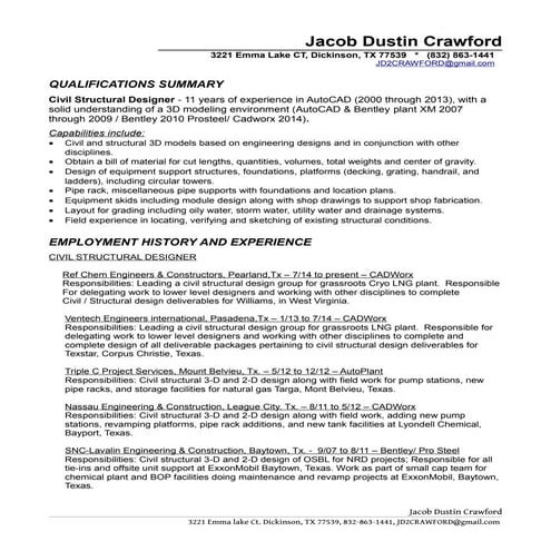 Jacob Dustin Crawford Resume | DOC
