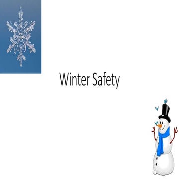 Winter Safety | PPTX