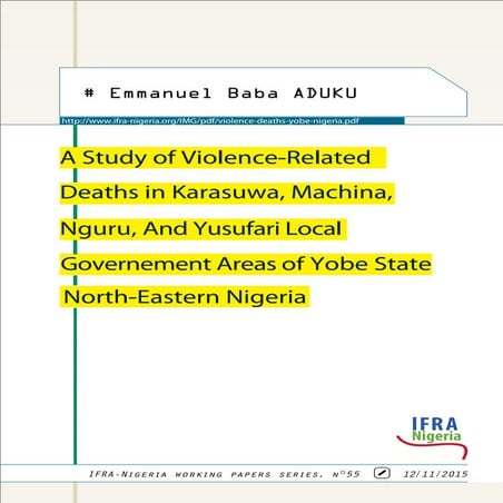 IFRA epaper on invisible violence in Yobe state | PDF