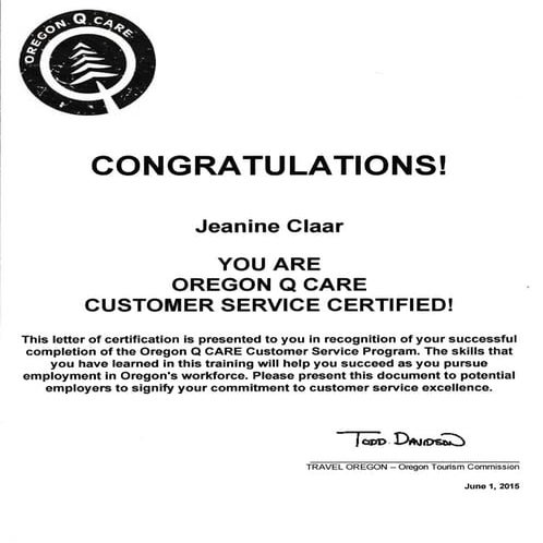 q care certification | PDF