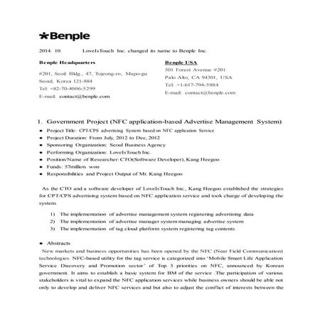 Career Statement_Benple | DOCX