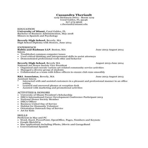 Resume 25 | PDF