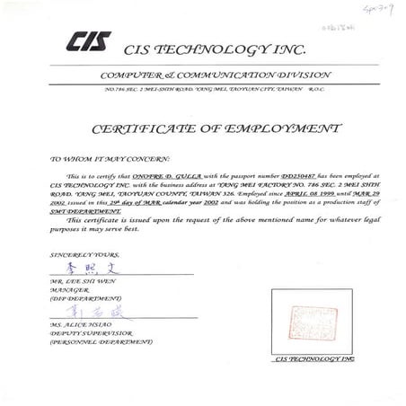CIS Tech | PDF