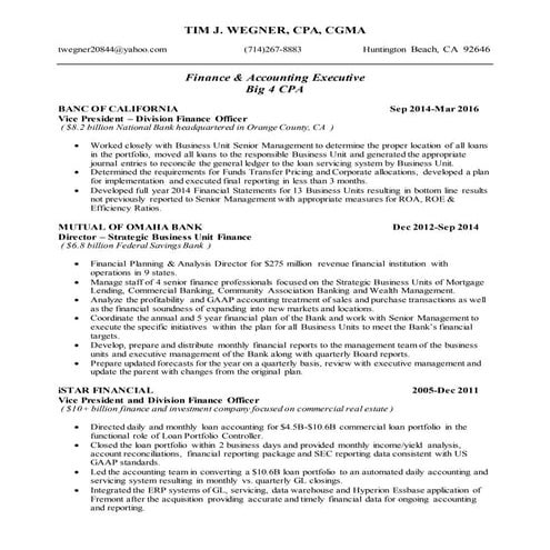 Resume Bill Miller 1213 2016 | PDF