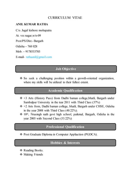 Ramniwas CV | DOCX | Programming Languages | Computing