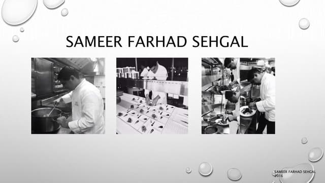 Sameer Farhad Sehgal presentations