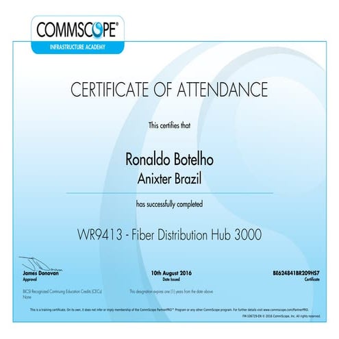 cert-commscope-FDH | PDF