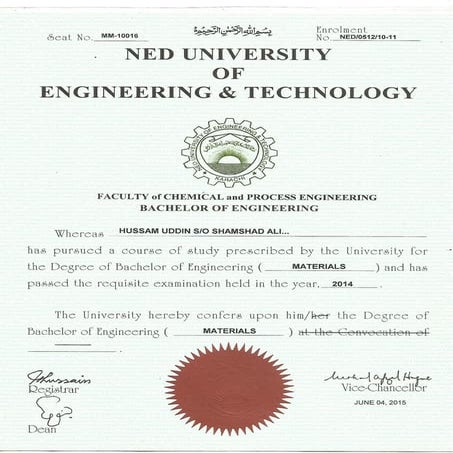 Degree Certificate | PDF