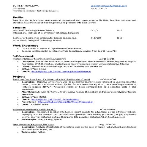 Sharan Babu Resume | PDF