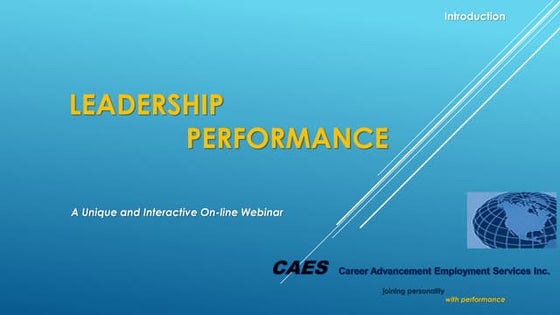 Achieving Performance Ambition | PPT