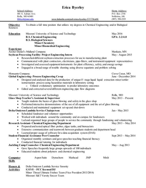 IR Resume Final general | PDF