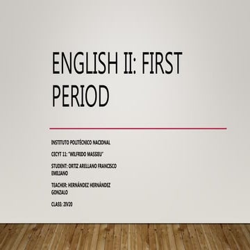 Firs period english 2 | PPT