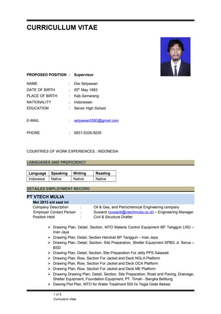 CV. Magira Pasaribu October-2015 | PDF