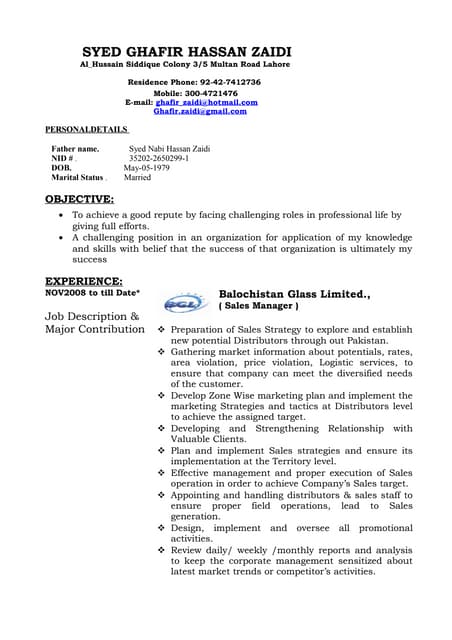 CV Muhammad Usman Awan CV Muhammad Usman Awan