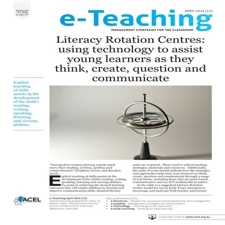 Using Technology to Assist Young Learners to Think, Create, Question ...