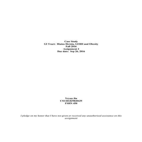 Upper GI case study | PDF