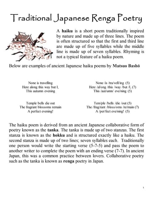 How to write a tanka poem | PPT | Poetry | Books and Literature