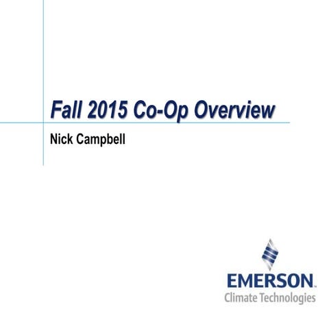 Fall 2015 Co-Op Overview | PPT
