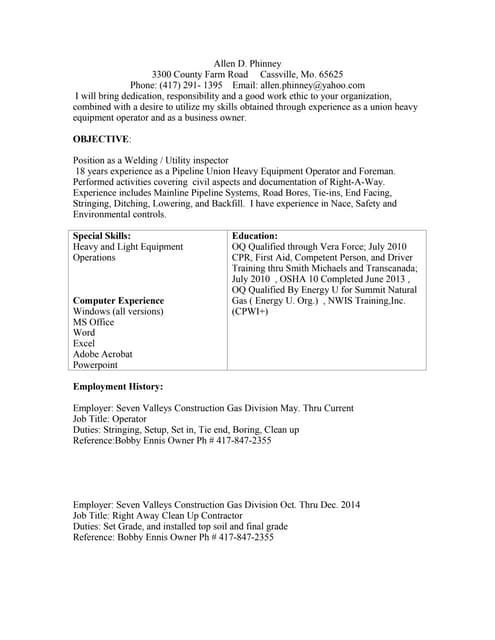 BrianVautourResume.docx | Commercial Trucks | Auto Body Styles