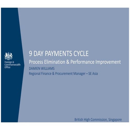 Reducing invoice and payment processing time to 9 days through process ...