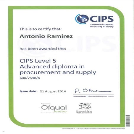 CIPS Level 5 - certificate AR.PDF