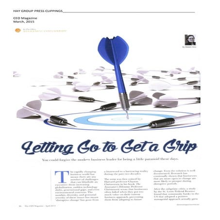 March CEO Magazine - Letting go to get a grip | PDF