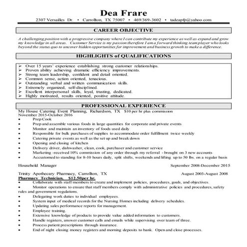 Dea Frare Resume Oct_2016 v3 | DOCX